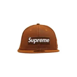 Supreme Box Logo New Era Cap - Brown