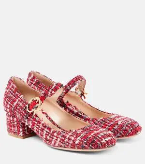 GIANVITO ROSSI Mary Jane Pumps - Red