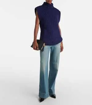 Victoria Beckham Turtleneck Sweater Vest