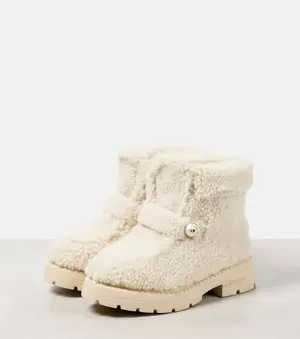 JIMMY CHOO Shea Shearling Ankle Boots