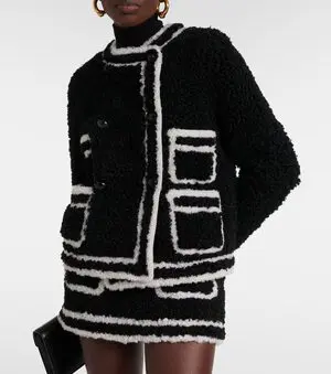 BLANCHA Shearling Double-breasted Jacket
