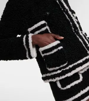 BLANCHA Shearling Double-breasted Jacket