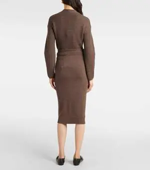Max Mara Melk Virgin Wool Midi Skirt