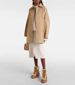 JIMMY CHOO Shea Shearling-lined Ankle Boots - Brown