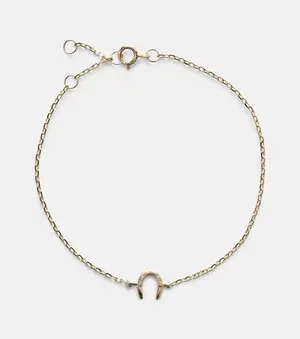 STONE AND STRAND Lucky Horseshoe 10kt Bracelet - Gold