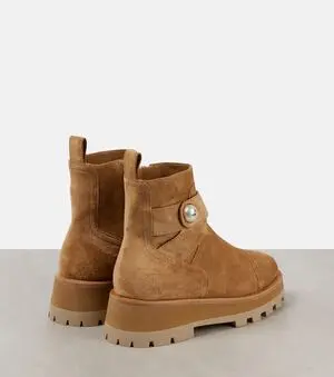 JIMMY CHOO Meena Suede Ankle Boots - Brown