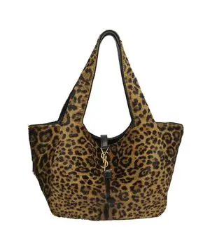 Saint Laurent Bea -print Tote Bag - Leopard