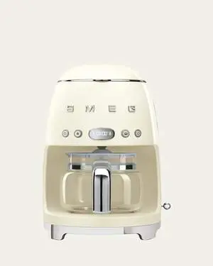 SMEG Retro Drip Filter Coffee Machine Cream