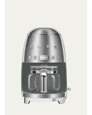 SMEG Retro Drip Filter Coffee Machine Silver