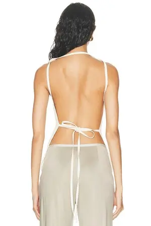 RÓHE Open Back Sleeveless Top