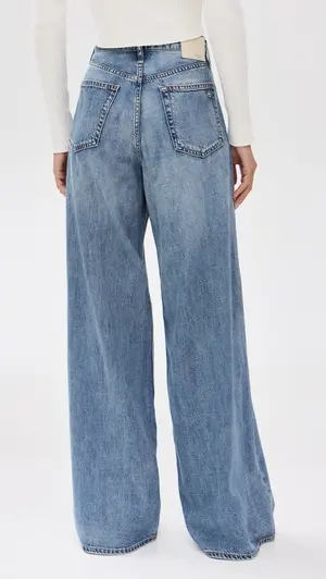 Rag & Bone Featherweight Sofie High-rise Wide-leg Jeans - Beverly