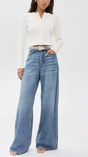 Rag & Bone Featherweight Sofie High-rise Wide-leg Jeans - Beverly
