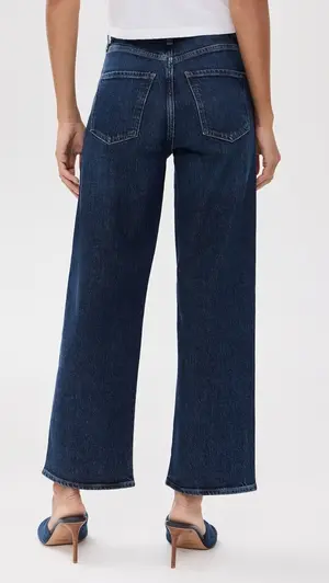 AGOLDE Ren High-rise Wide-leg Jeans - Echo