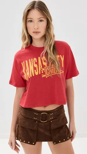 Junk Food Chiefs Cropped T-shirt