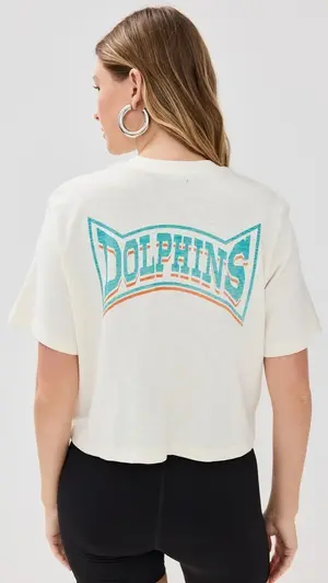 Junk Food Dolphins Crop T-shirt