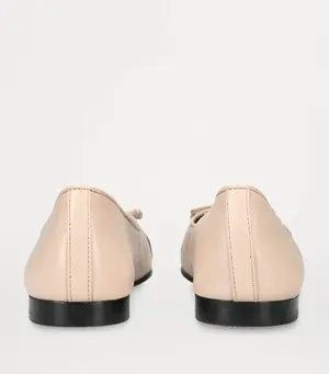 Tory Burch Leather Bow Ballet Flats