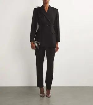 Huishan Zhang Embellished Atlas Blazer