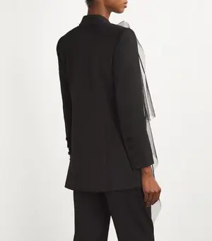 Huishan Zhang Embellished Atlas Blazer