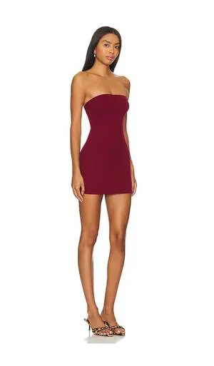 LOVERS AND FRIENDS Strapless Mini Dress - Oxblood
