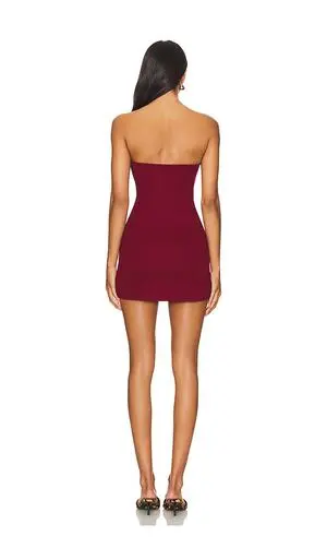 LOVERS AND FRIENDS Strapless Mini Dress - Oxblood