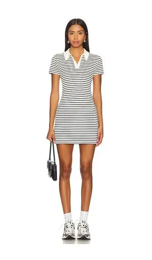 LOVERS AND FRIENDS Carrie Polo Mini Dress - Ivory & Black