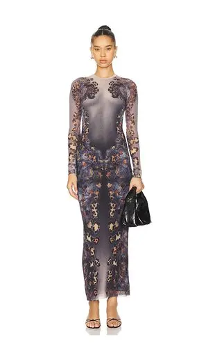 AFRM Didi Dress - Nude Leopard