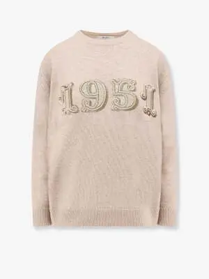Max Mara Wool And Cashmere Sweater With Sequins
