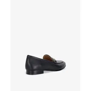 DUNE Snaffle-embellished Leather Loafers