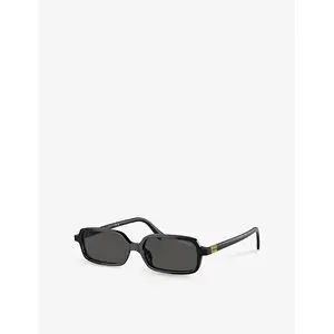 Miu Miu Rectangle-frame Sunglasses - Black
