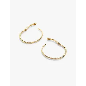 Monica Vinader 14ct Medium Hoop Earrings