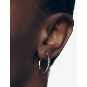 Monica Vinader 14ct Medium Hoop Earrings