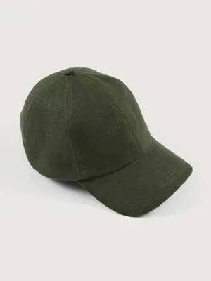 Eugenia Kim Lo Linen Baseball Cap - Olive