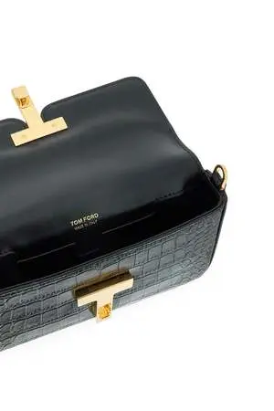 TOM FORD Mini Wallis Crocodile-print Leather Bag