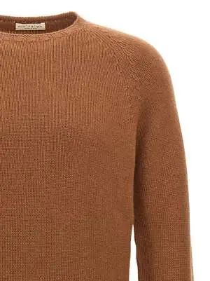 MA'RY'YA Crew Neck Sweater - Brown