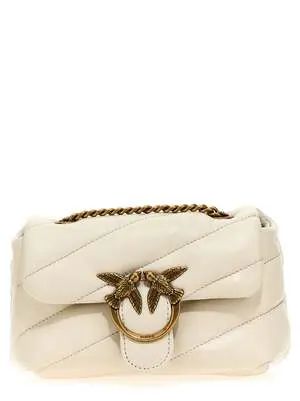 Pinko Baby Love Bag Puff Maxi Quilt Crossbody Bag - White