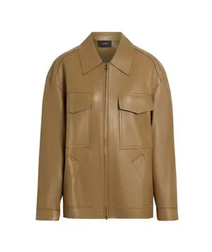 JOSEPH Joseph Lyndhurst Leather Jacket - Light Brown