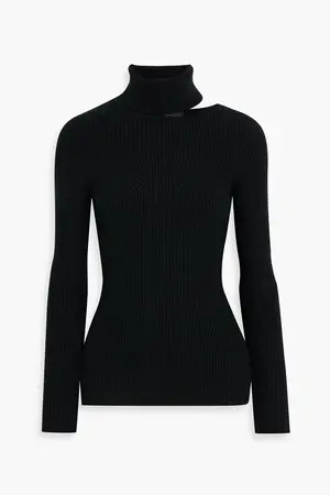 Arch4 Opal Cutout Cashmere Turtleneck Sweater - Black