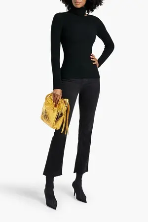 Arch4 Opal Cutout Cashmere Turtleneck Sweater - Black