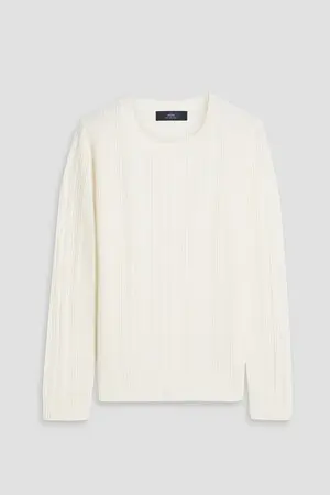 Arch4 Coombe Ribbed Pointelle-knit Cashmere Sweater