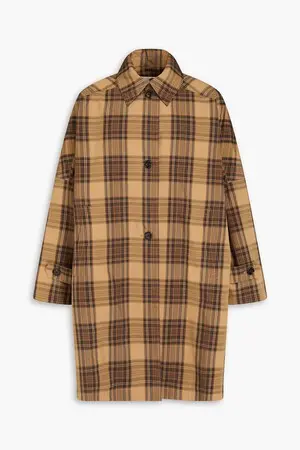 TOTEME Oversized Checked Raincoat