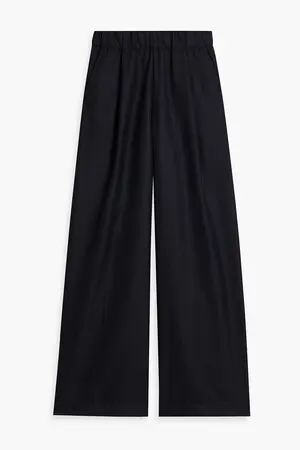 Dries Van Noten Wide-leg Herringbone Wool Pants