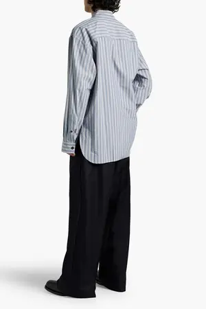 Dries Van Noten Wide-leg Herringbone Wool Pants