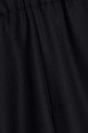 Dries Van Noten Wide-leg Herringbone Wool Pants