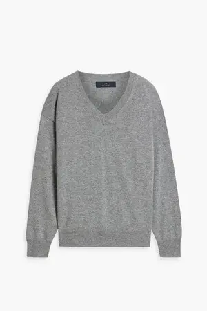 Arch4 Samira Metallic Cashmere Sweater - Gray