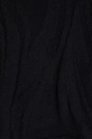 Alberta Ferretti Textured-knit Wool Sweater