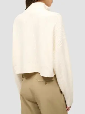 Staud Hampton Cashmere Crop Sweater