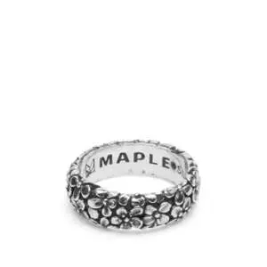 MAPLE Floral Band Ring - Silver
