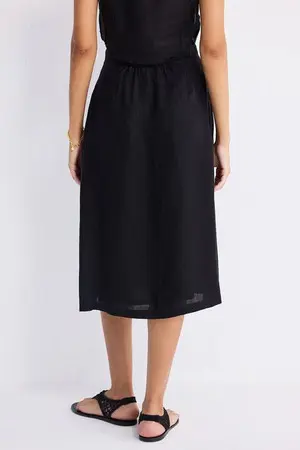 REISTOR Overlap Midi Skirt - Solid