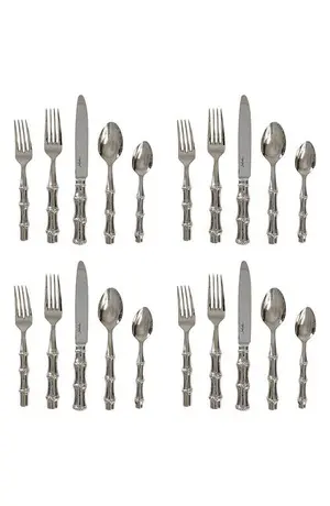 JULISKA Bamboo 20-piece Flatware Set - Polished