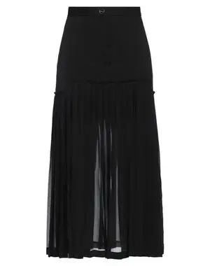 Sandro Midi Skirt Size Polyester, Triacetate